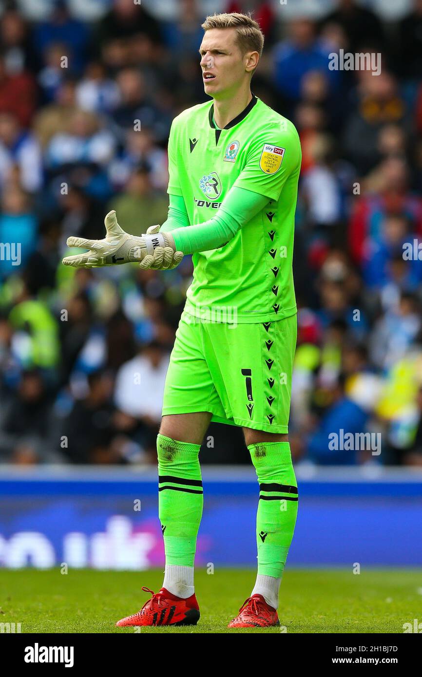 Blackburn Rovers goalkeeper Thomas Kaminski during the Sky Bet ...
