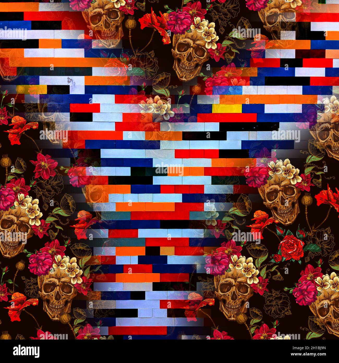 Surface Pattern Studies and Collage Fashion Patterns, textile prints Stock Photo - Alamy