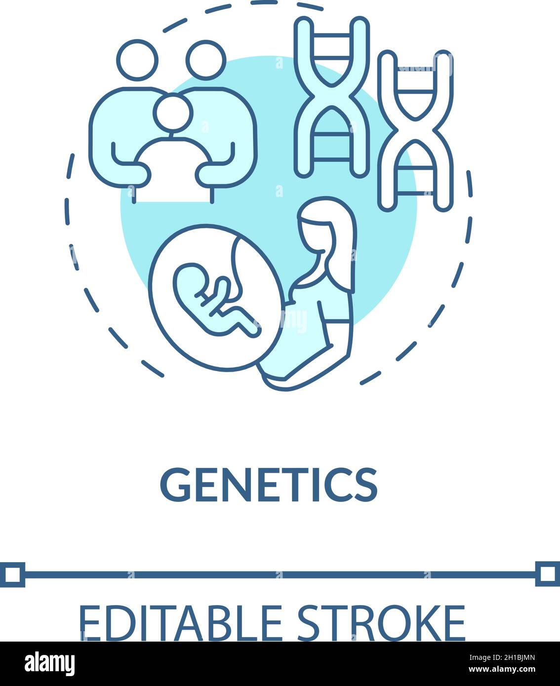 Genetics concept icon Stock Vector Image & Art - Alamy