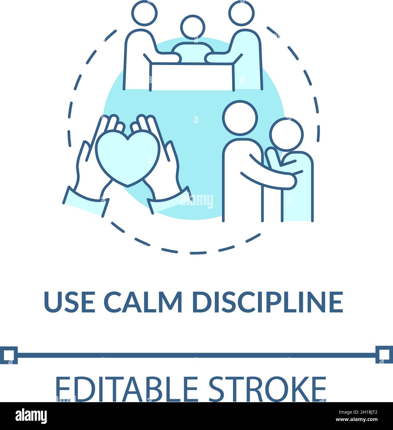 Use calm discipline concept icon Stock Vector Image & Art - Alamy
