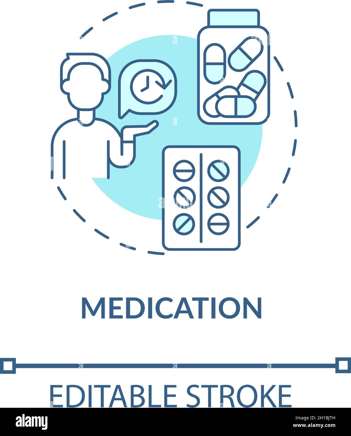 Medication concept icon Stock Vector Image & Art - Alamy
