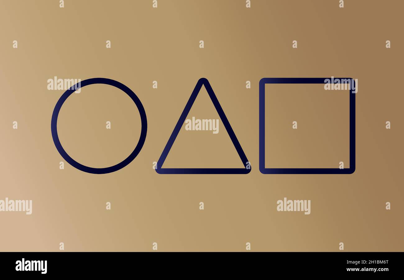 Visiting card, visiting card and invitation template. Circle, triangle ...