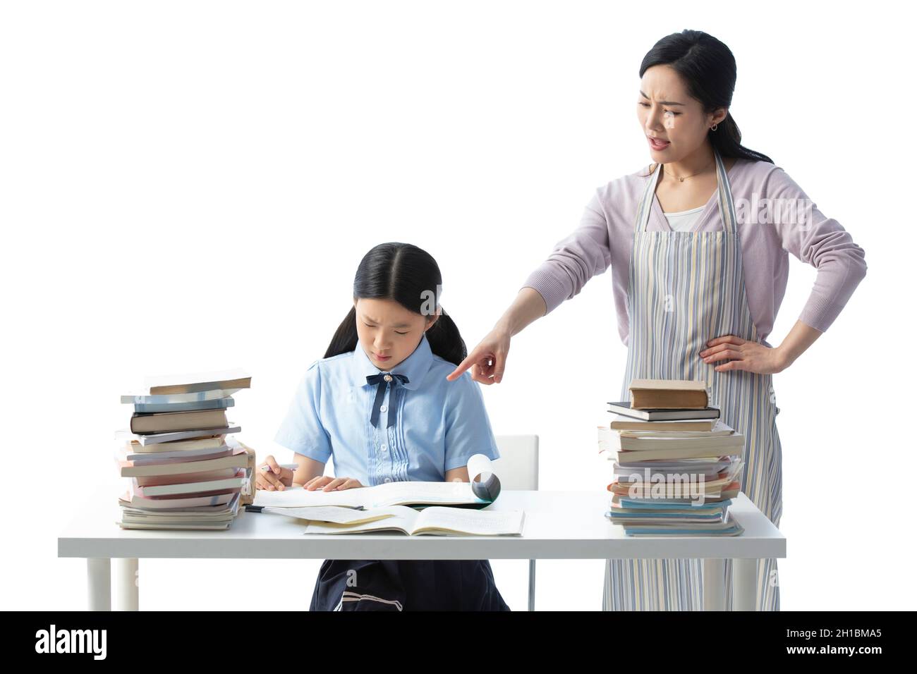 Angry mother scolding her daughter Stock Photo - Alamy