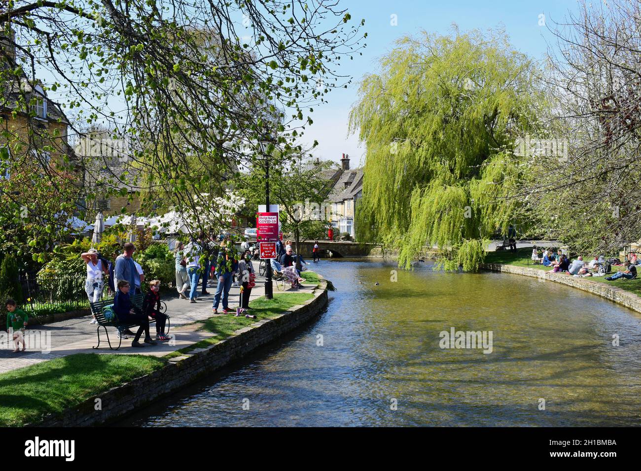 A pretty view of the river Windrush as it winds it's way through the ...