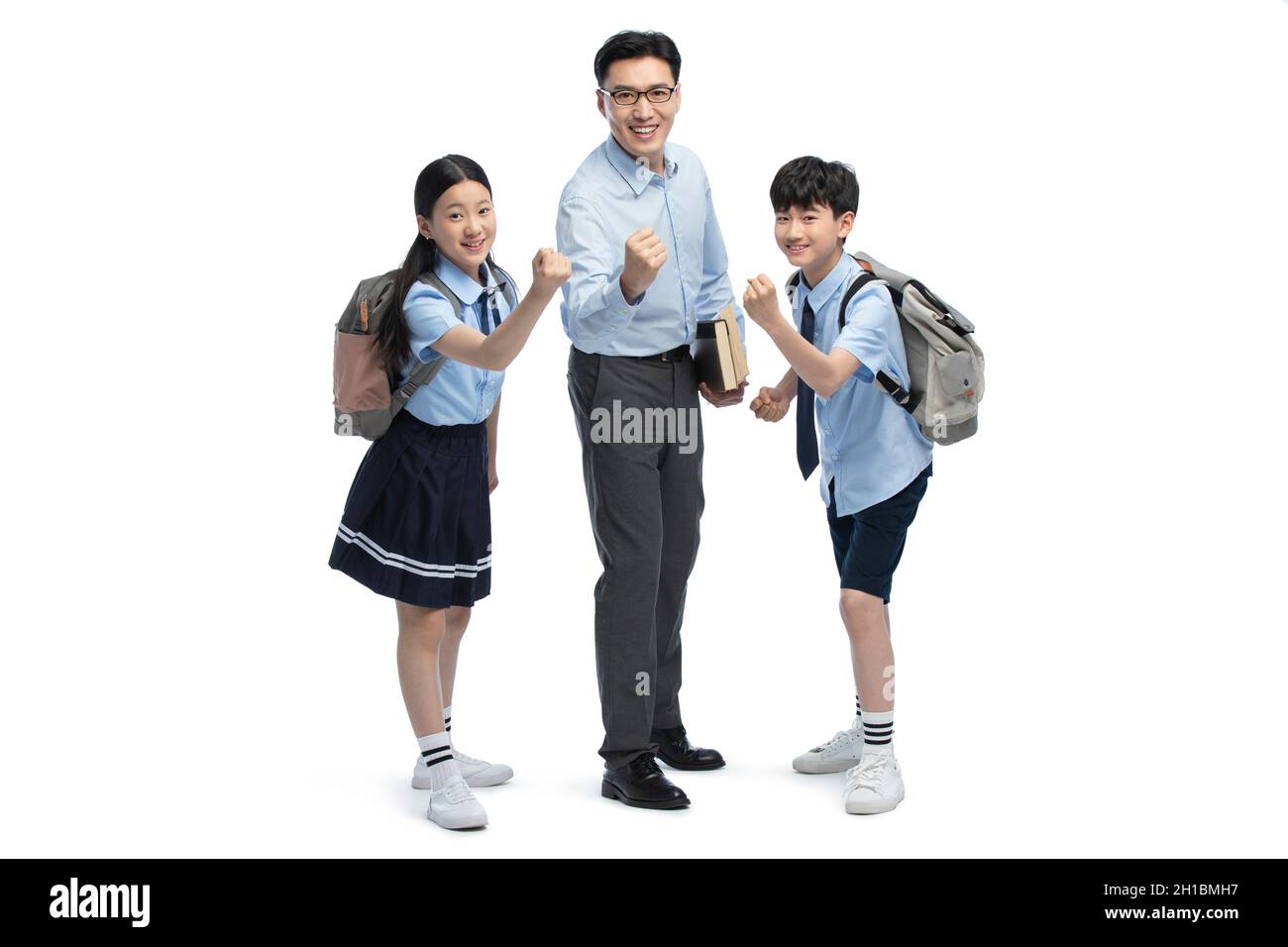 Children cheering classmates hi-res stock photography and images - Alamy