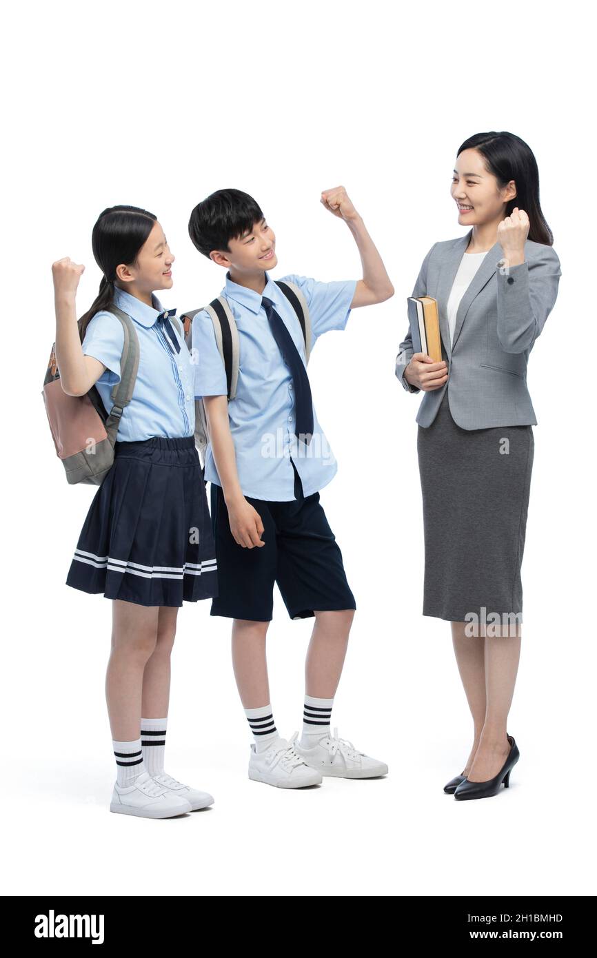 Children cheering classmates hi-res stock photography and images - Alamy