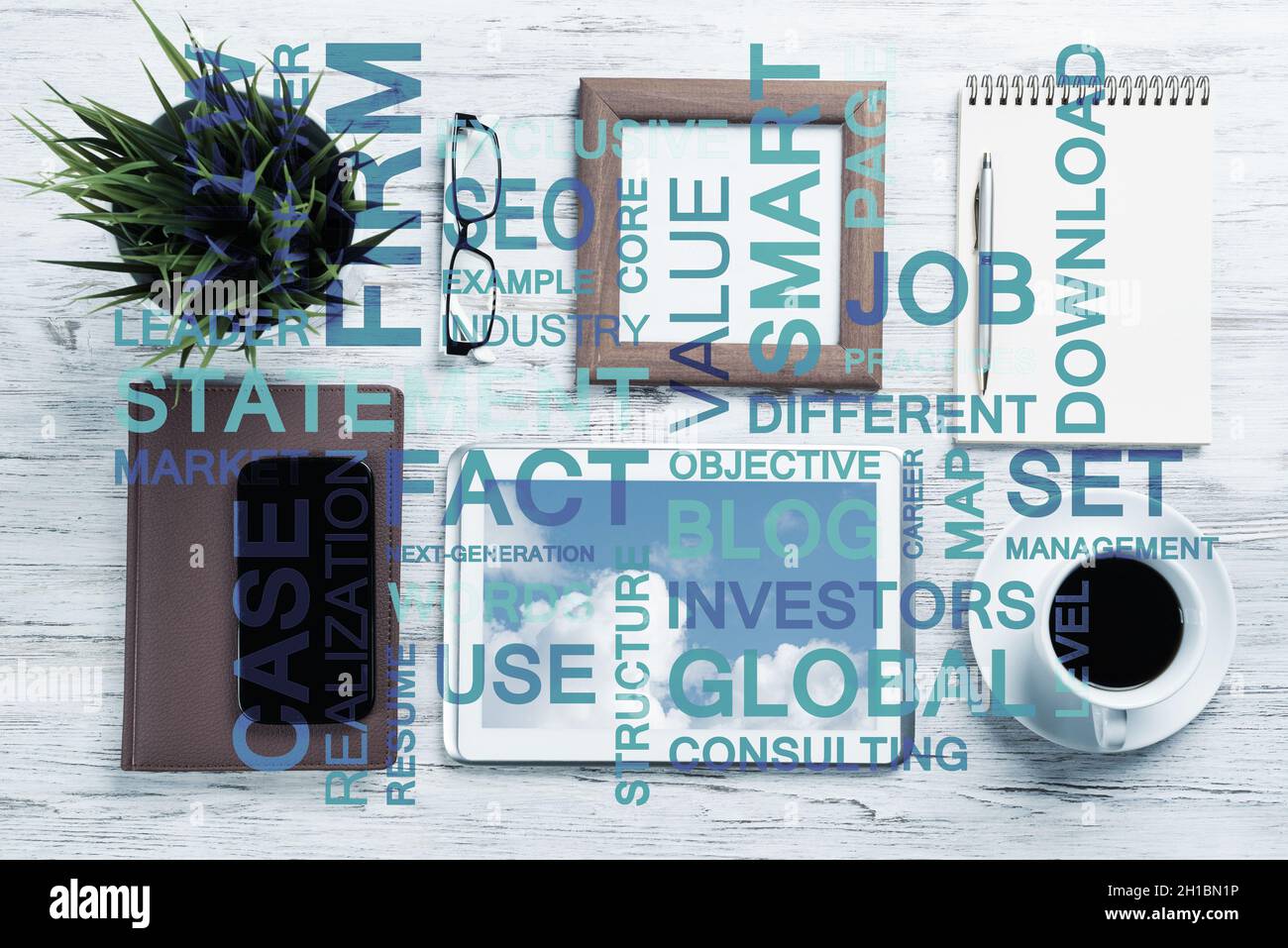 Modern workplace concept Stock Photo - Alamy