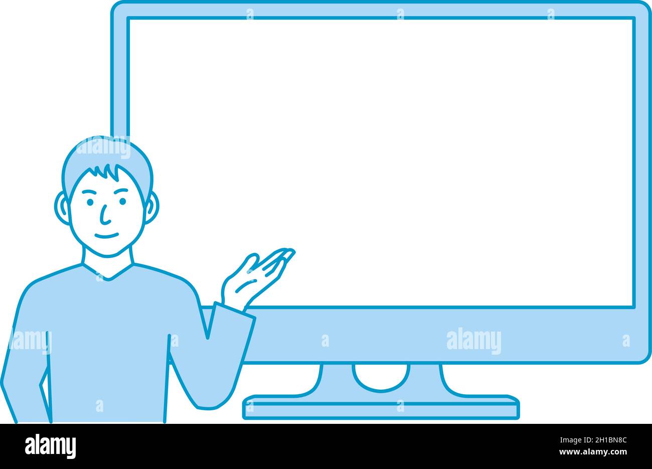 Computer monitor displaying design Cut Out Stock Images & Pictures - Alamy