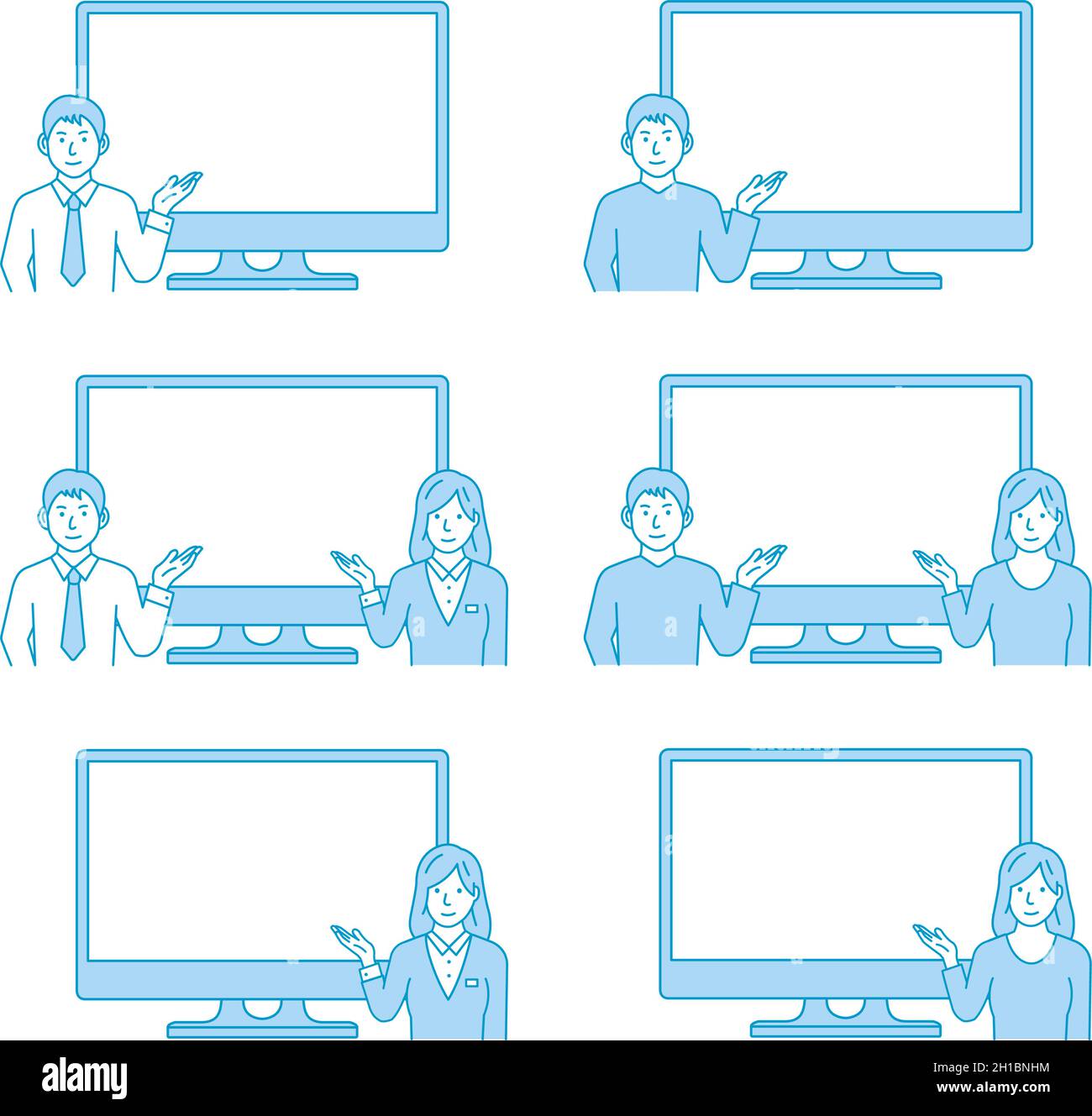 Asian business woman computer Stock Vector Images - Alamy