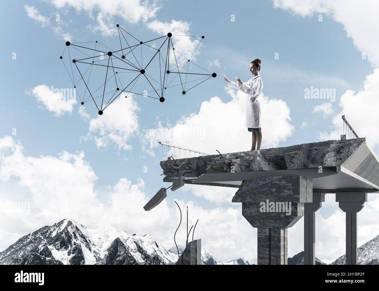 Solving medical problems by means of modern technologies Stock Photo ...