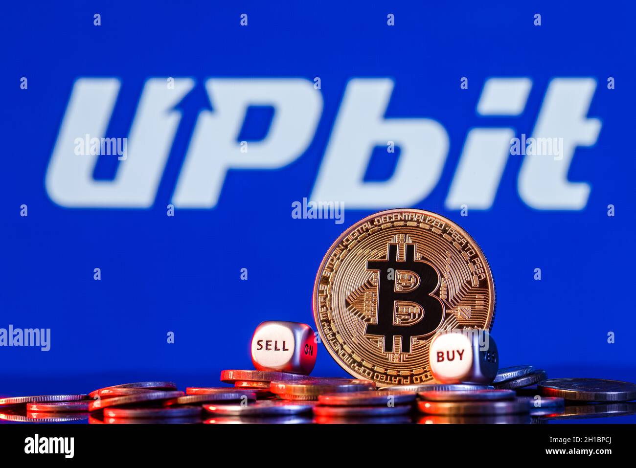 Upbit logo hi-res stock photography and images - Alamy