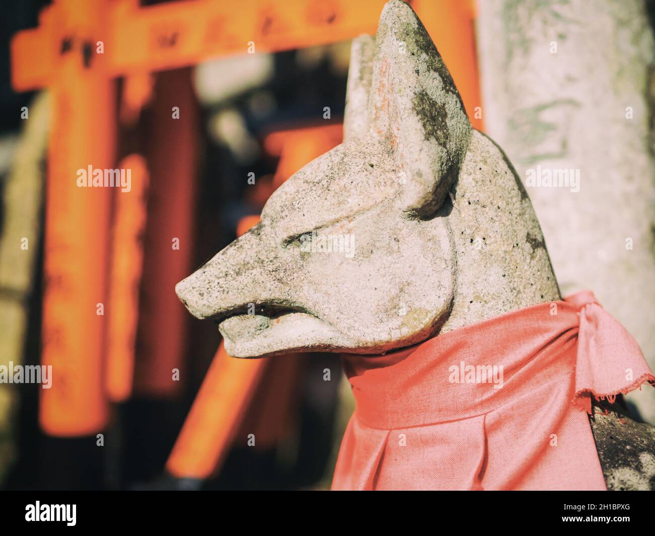 Detail of the Fushimi Inari head shrine of the kami Inari in Kyoto ...