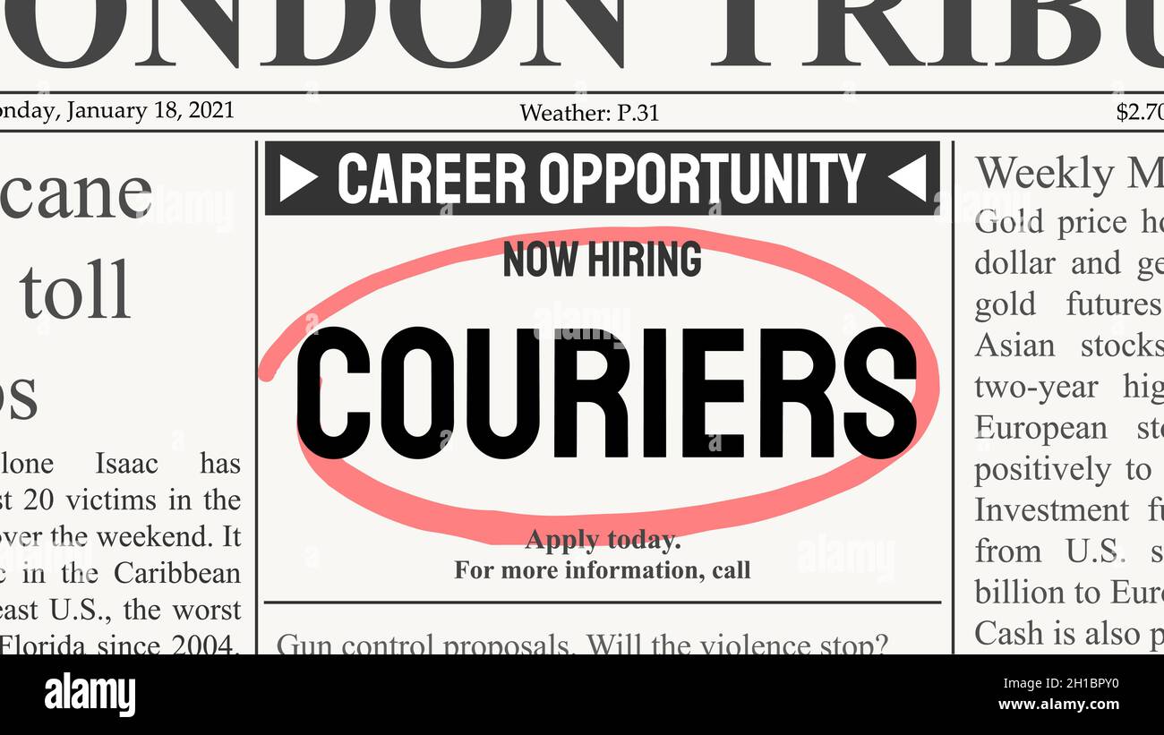 Classified delivery hi-res stock photography and images - Alamy