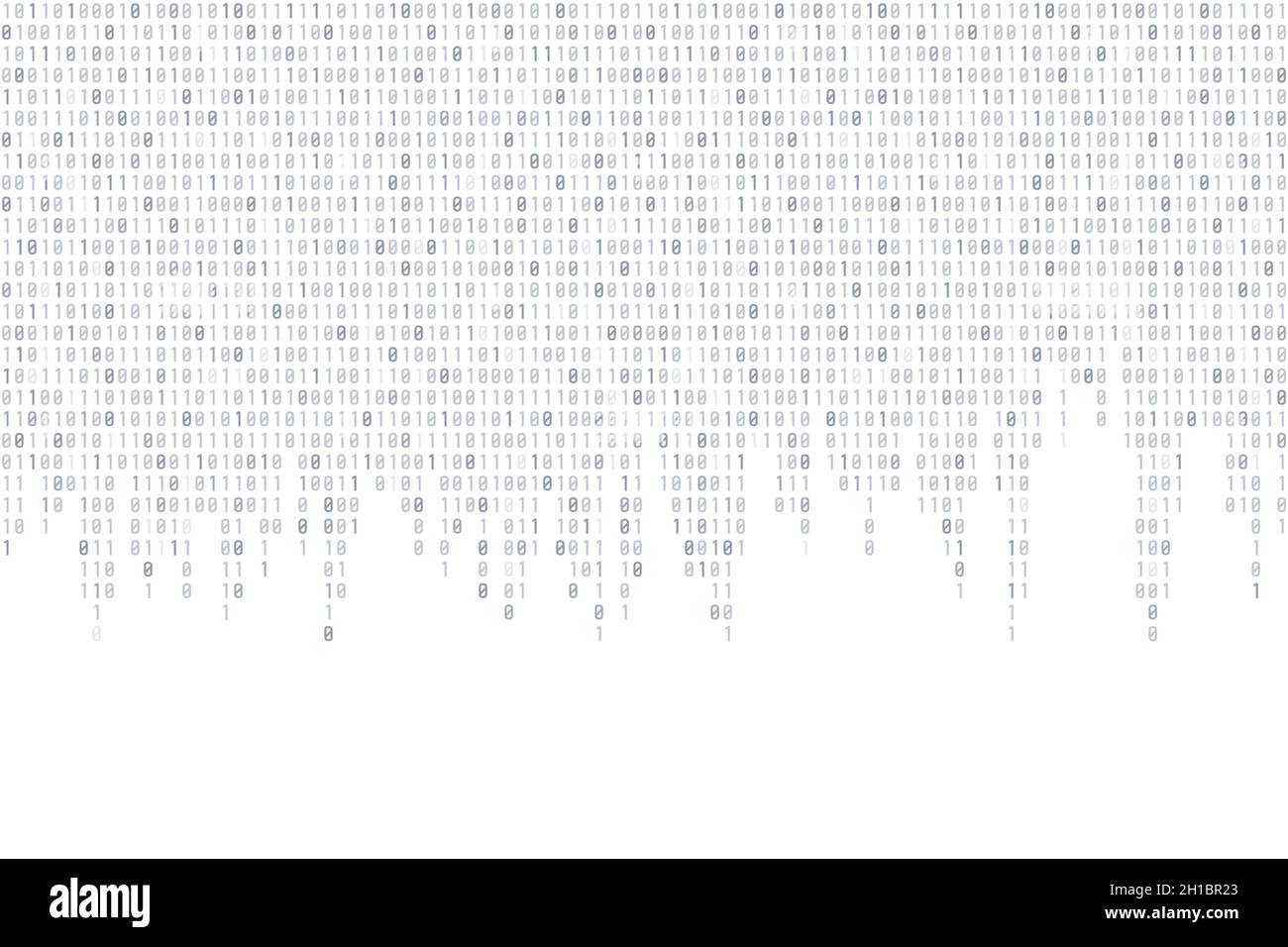 Technology Background Binary Code Cyber Texture Seamless Binary Code Vector With Copyspace