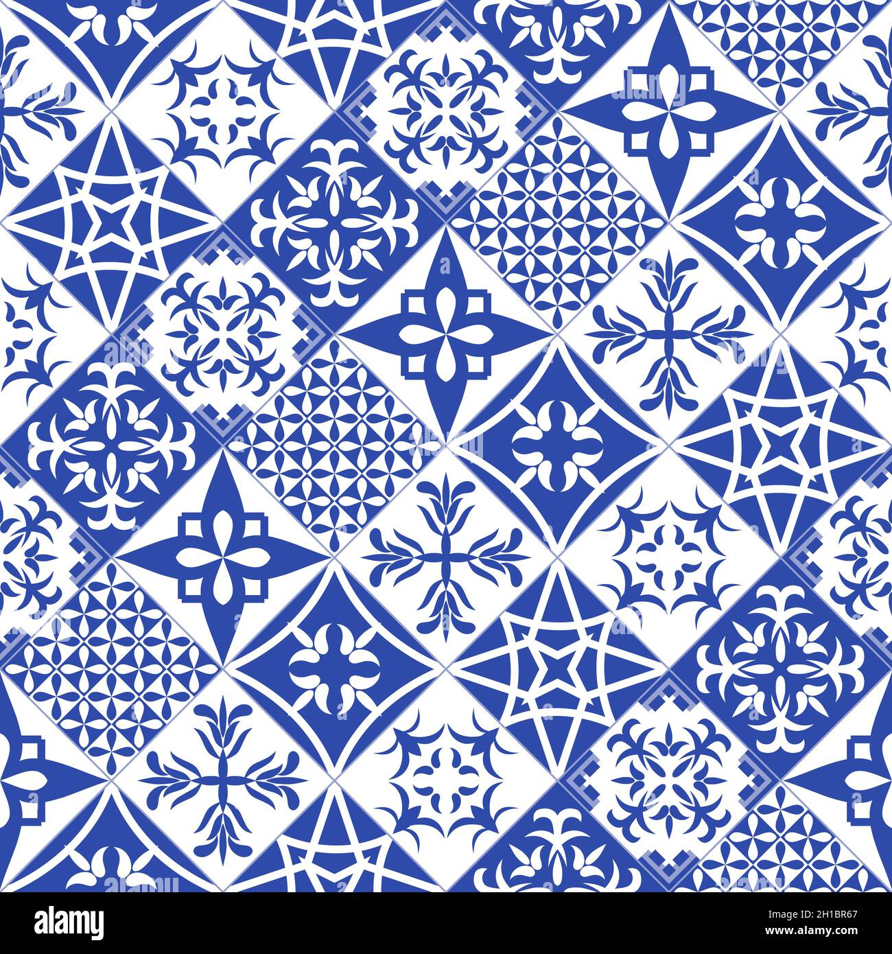 Seamless vector. Rustic style tiles vector illustration. Tiled wall ...