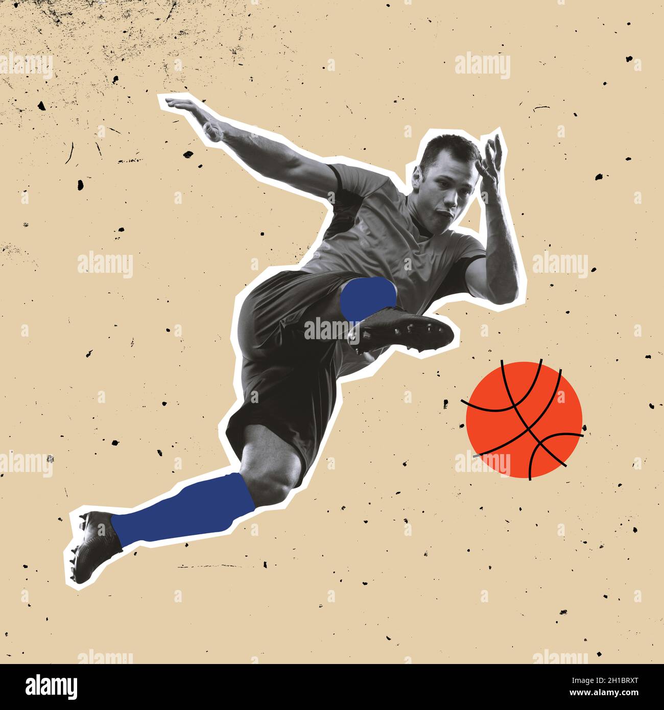 Modern design, contemporary art collage. Inspiration, idea, trendy ...