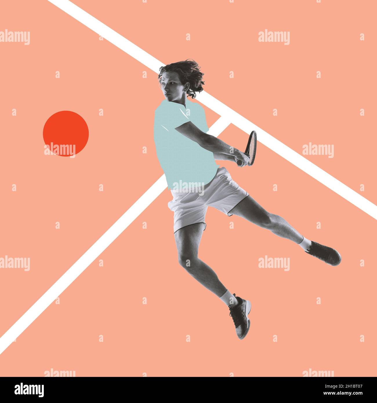 Modern design, contemporary art collage. Inspiration, idea, trendy ...