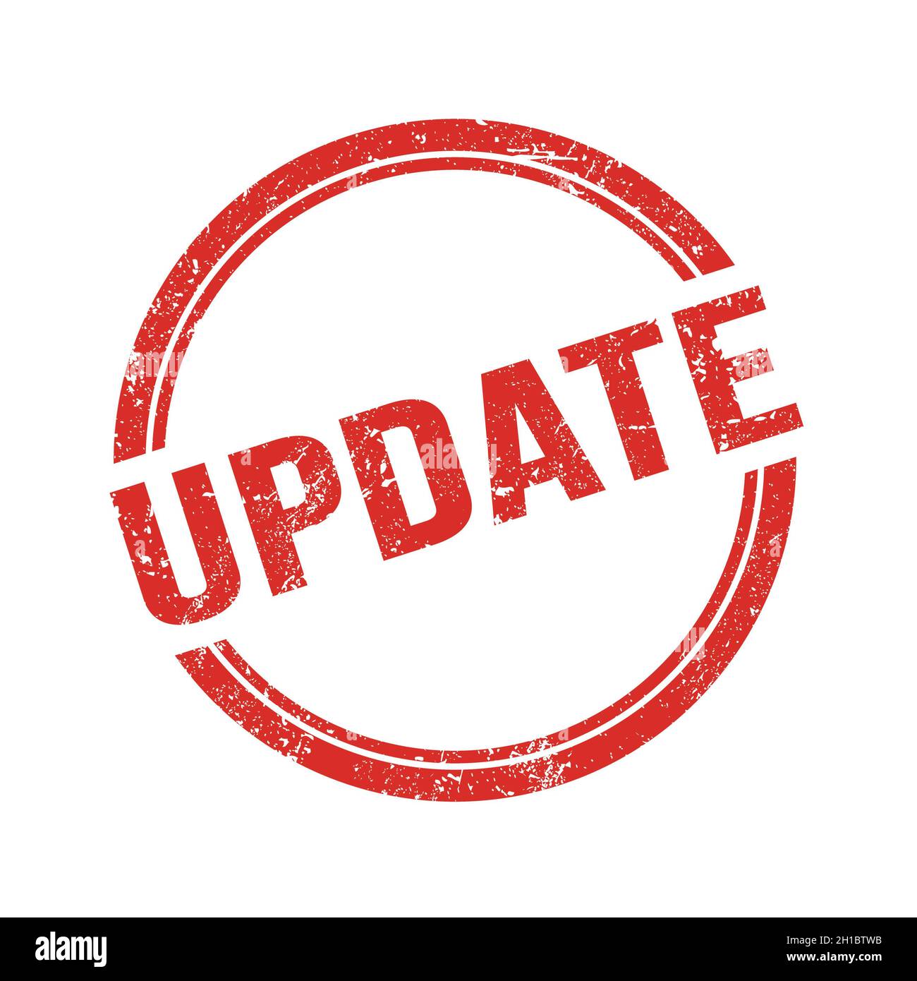 Update sign round vintage hi-res stock photography and images - Alamy