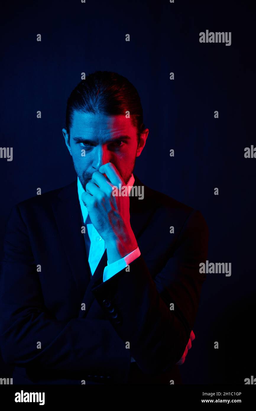 Businessmen in costume posing hi-res stock photography and images - Alamy