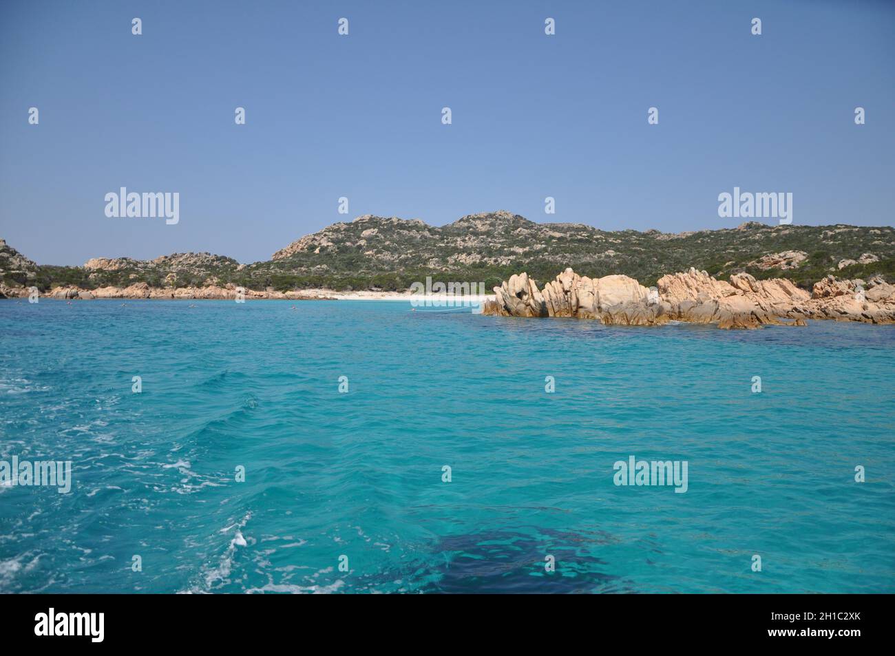 Pink sand beaches in the Arcipelago di La Maddalena National Park ...