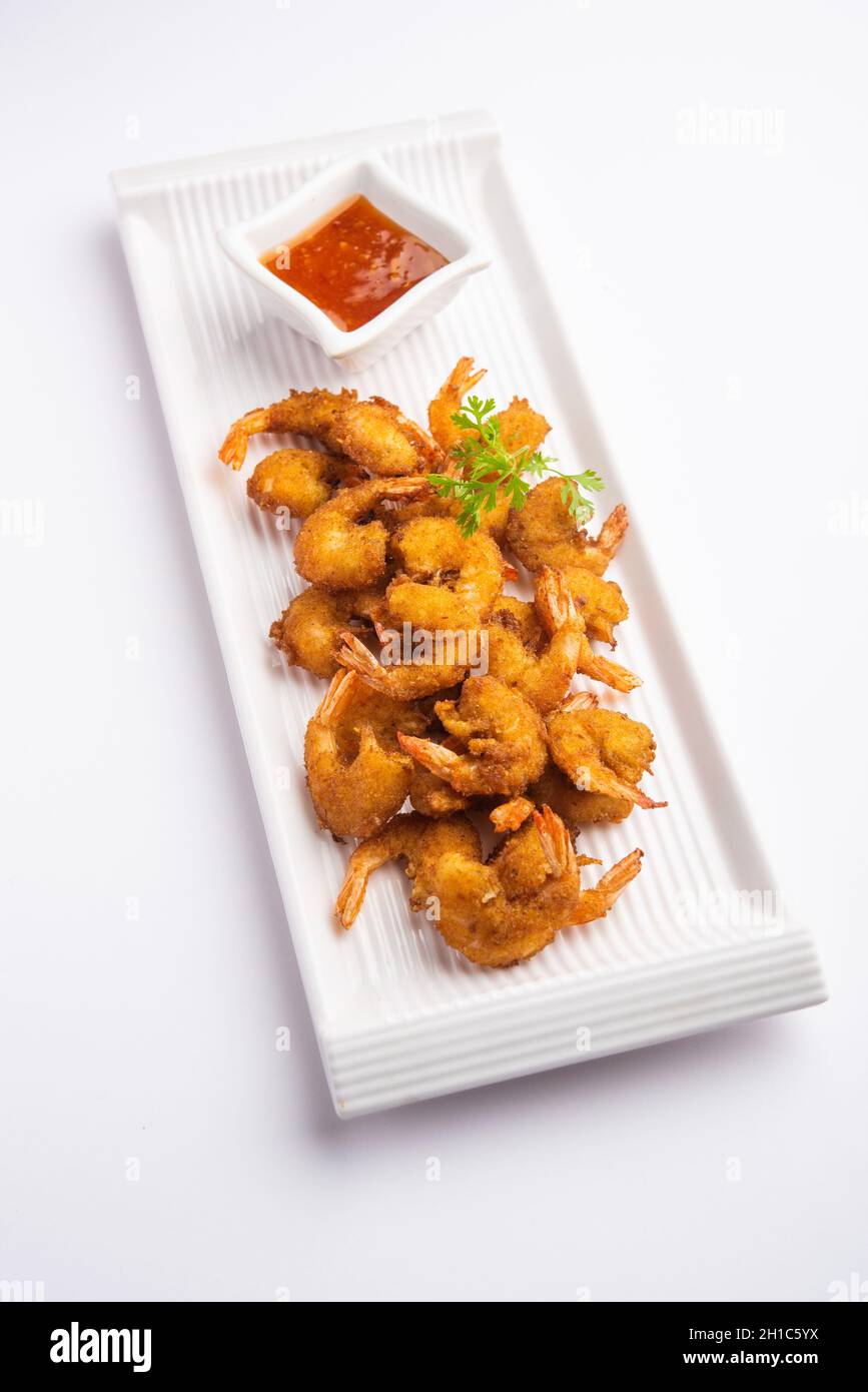 shrimp fritters or prawn bajji or jheenga pakoda or kolambi or zinga ...