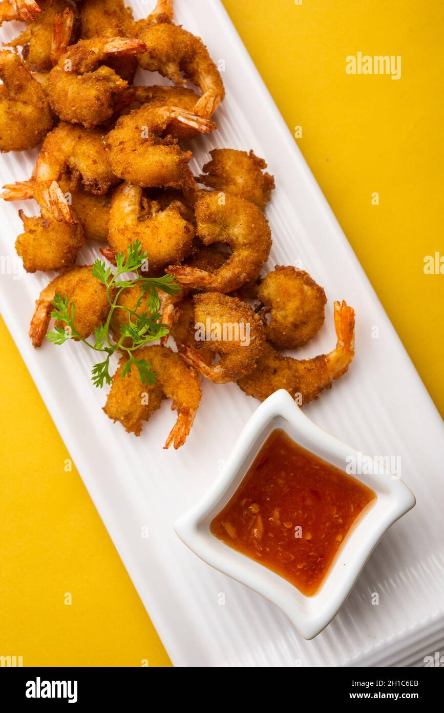 shrimp fritters or prawn bajji or jheenga pakoda or kolambi or zinga ...