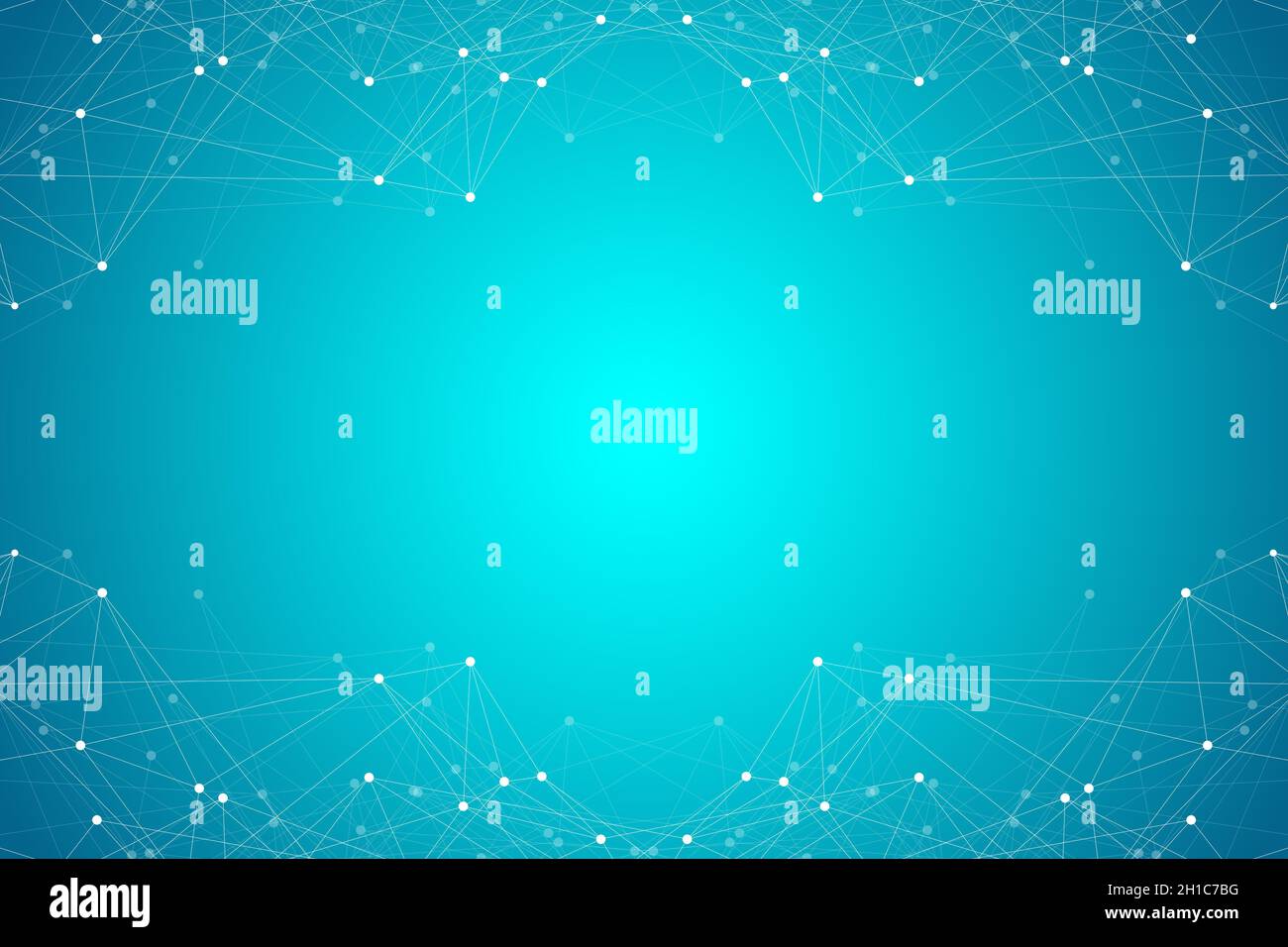 Geometric connected background lines and dots. Simple technology ...