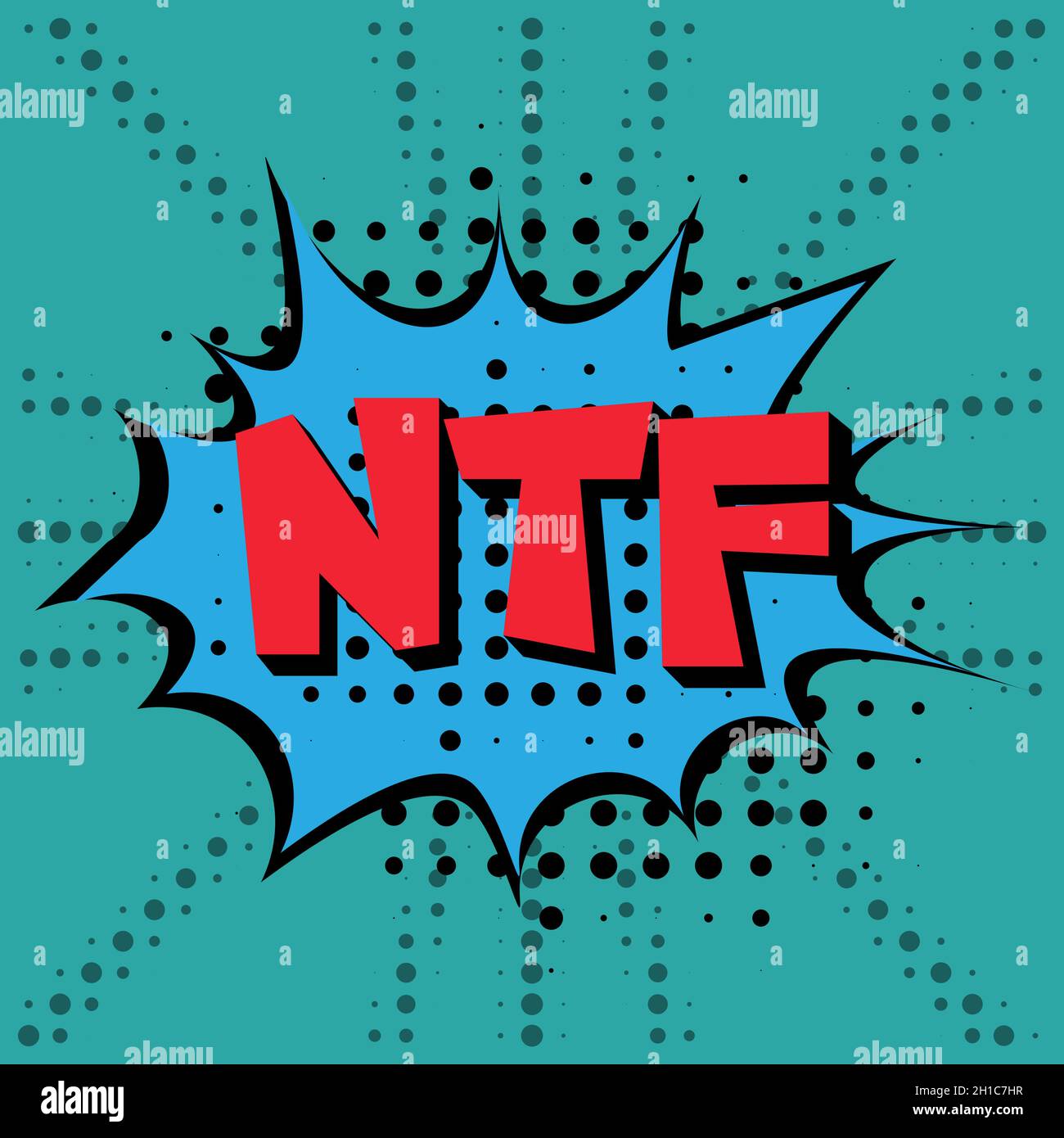 NTF halftone vector illustration Stock Vector Image & Art - Alamy
