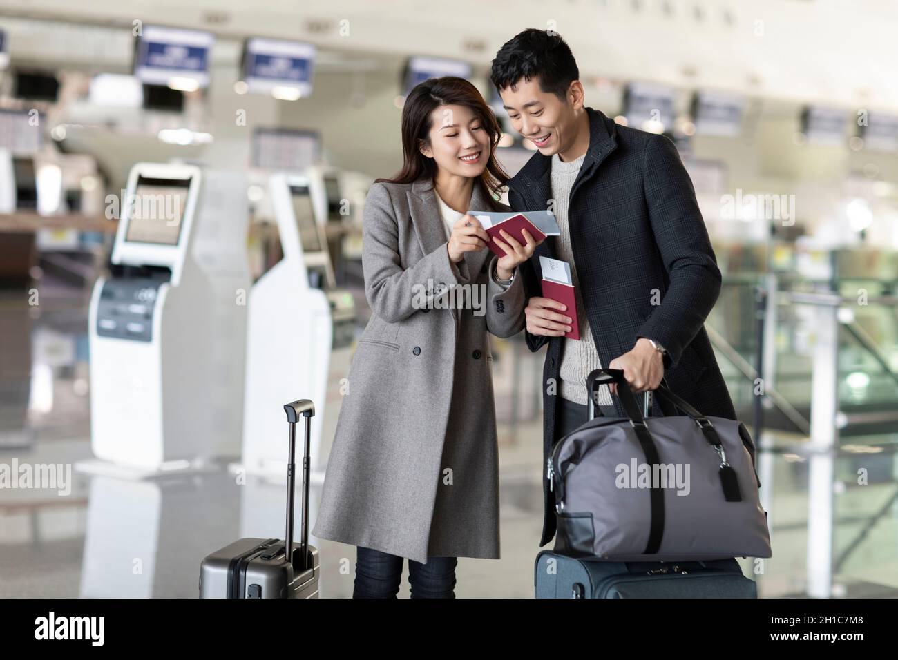 Couple airplane ticket hi-res stock photography and images - Alamy