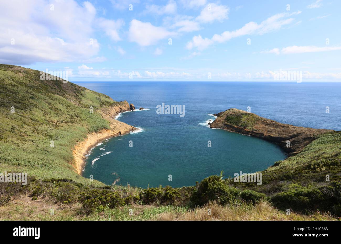 View from Monte da Guia, Faial island, Azores Stock Photo - Alamy
