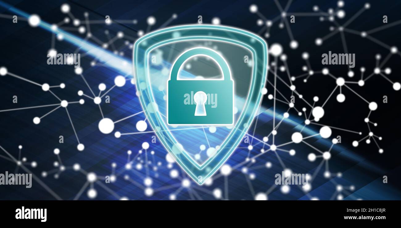 Illustration of a data security concept Stock Photo - Alamy