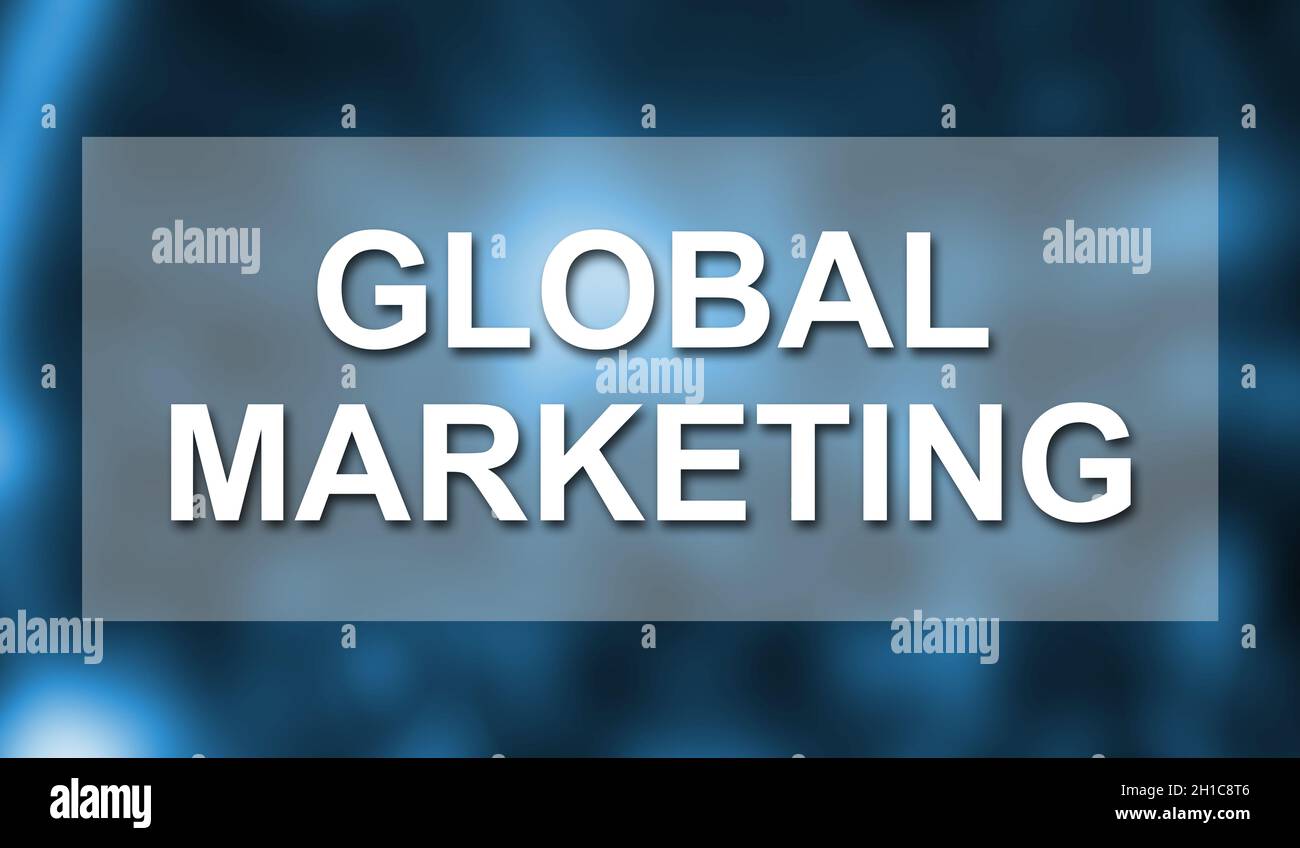Concept of global marketing, illustration Stock Photo - Alamy