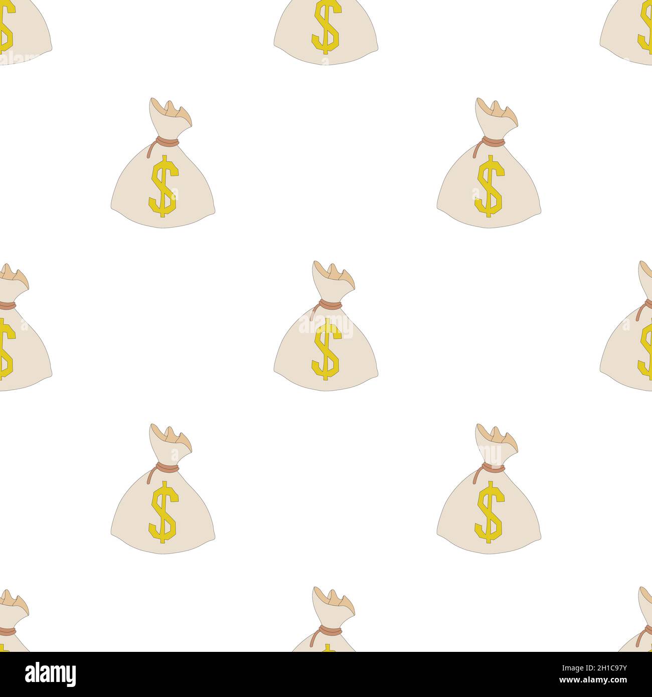 Money bag or sack pattern seamless background texture repeat wallpaper ...