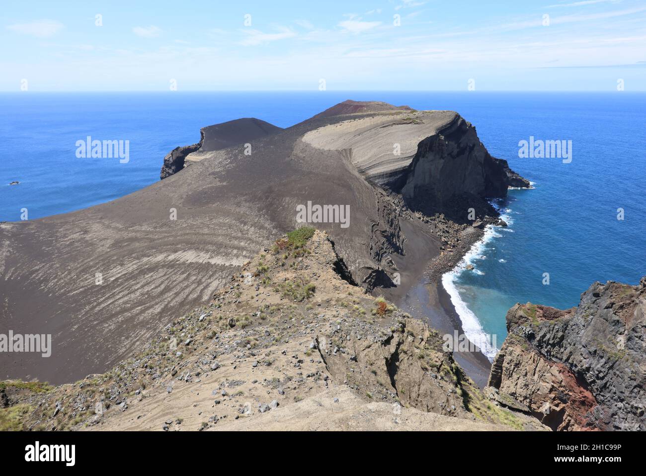 View of the Ponta dos Capelinhos, Faial island, Azores Stock Photo - Alamy