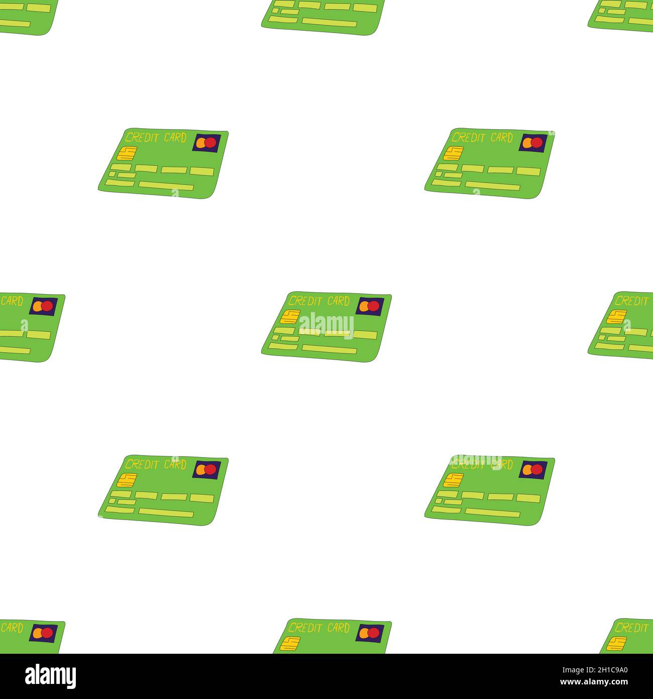 Green credit card pattern seamless background texture repeat wallpaper ...