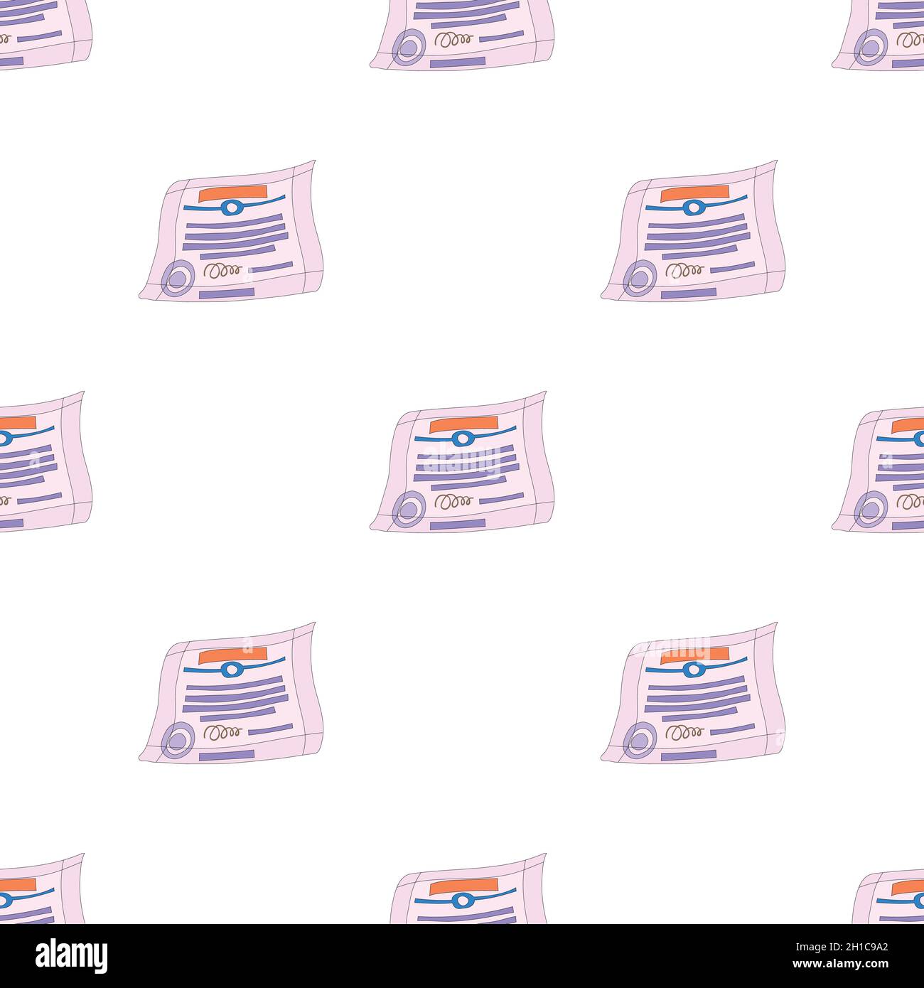 Signed and sealed document pattern seamless background texture repeat ...