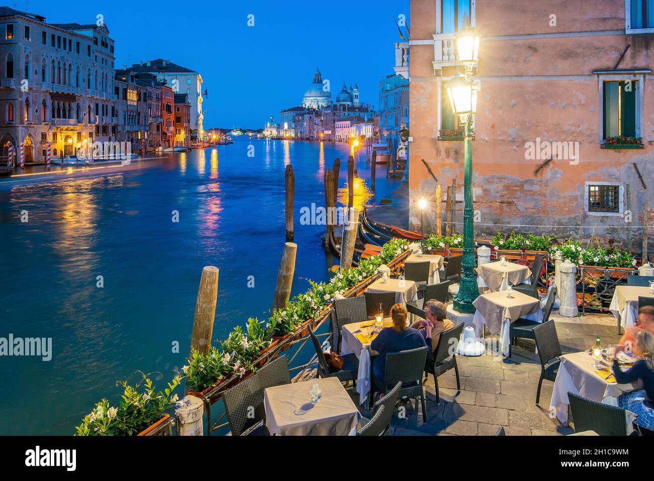 Cityscape image of Venice, Italy at night Stock Photo - Alamy