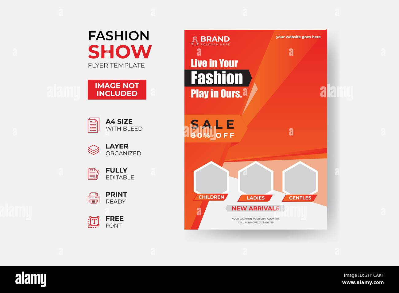 Beauty flyer poster design Stock Vector Images - Alamy