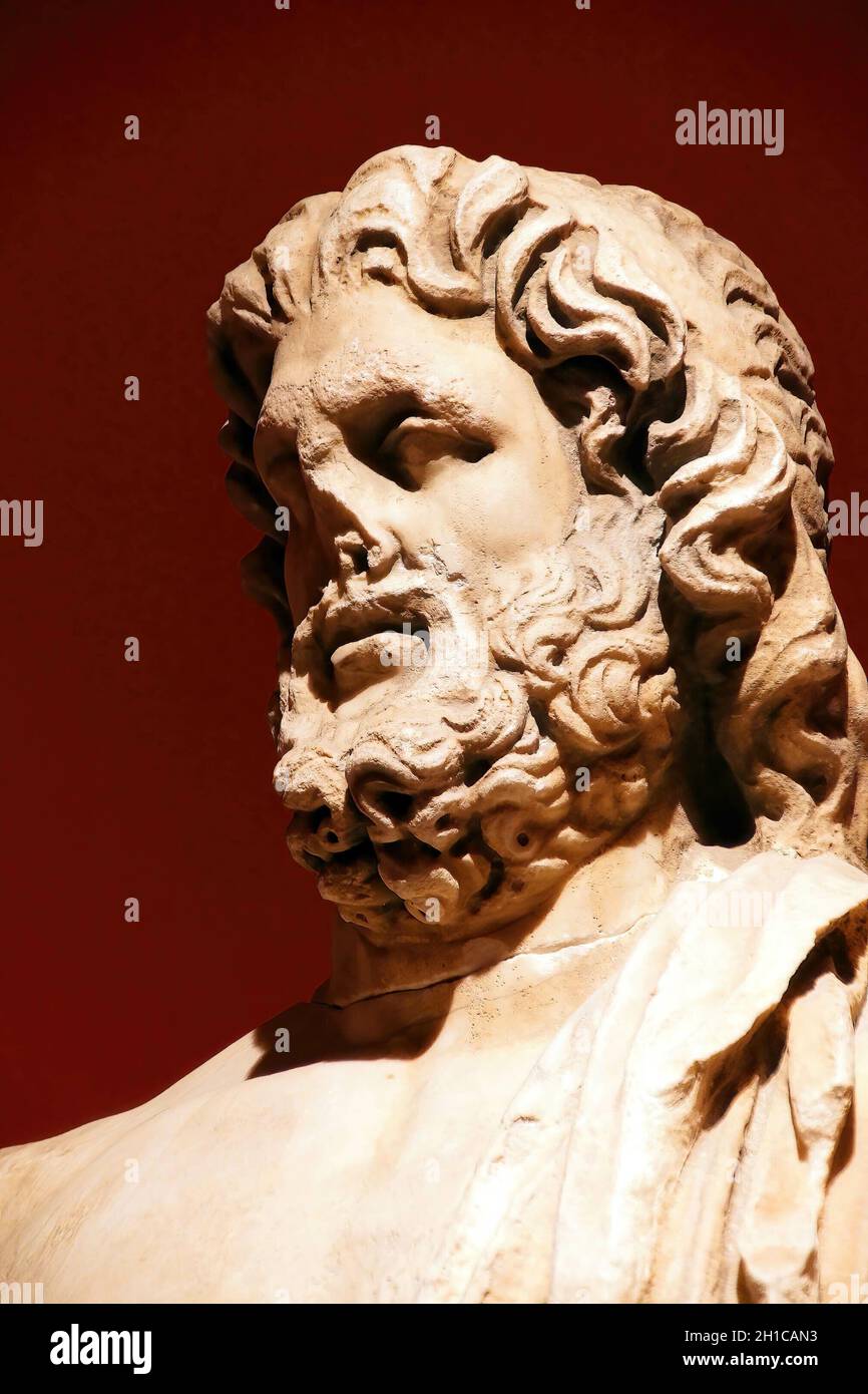 Zeus Statue Ancient Greek Mythology Father Of All Gods