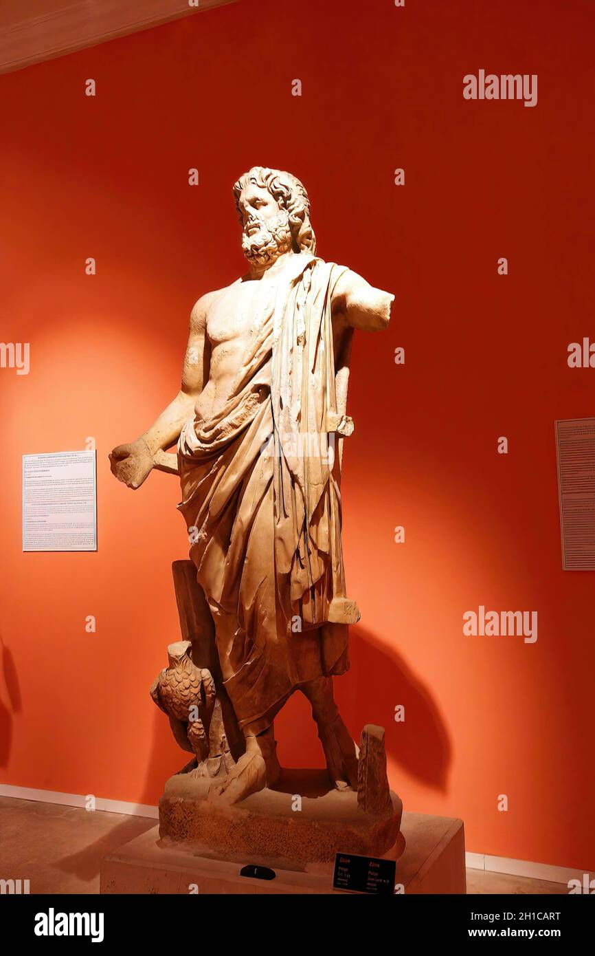 Zeus Statue Ancient Greek Mythology Father Of All Gods Ancient Greek