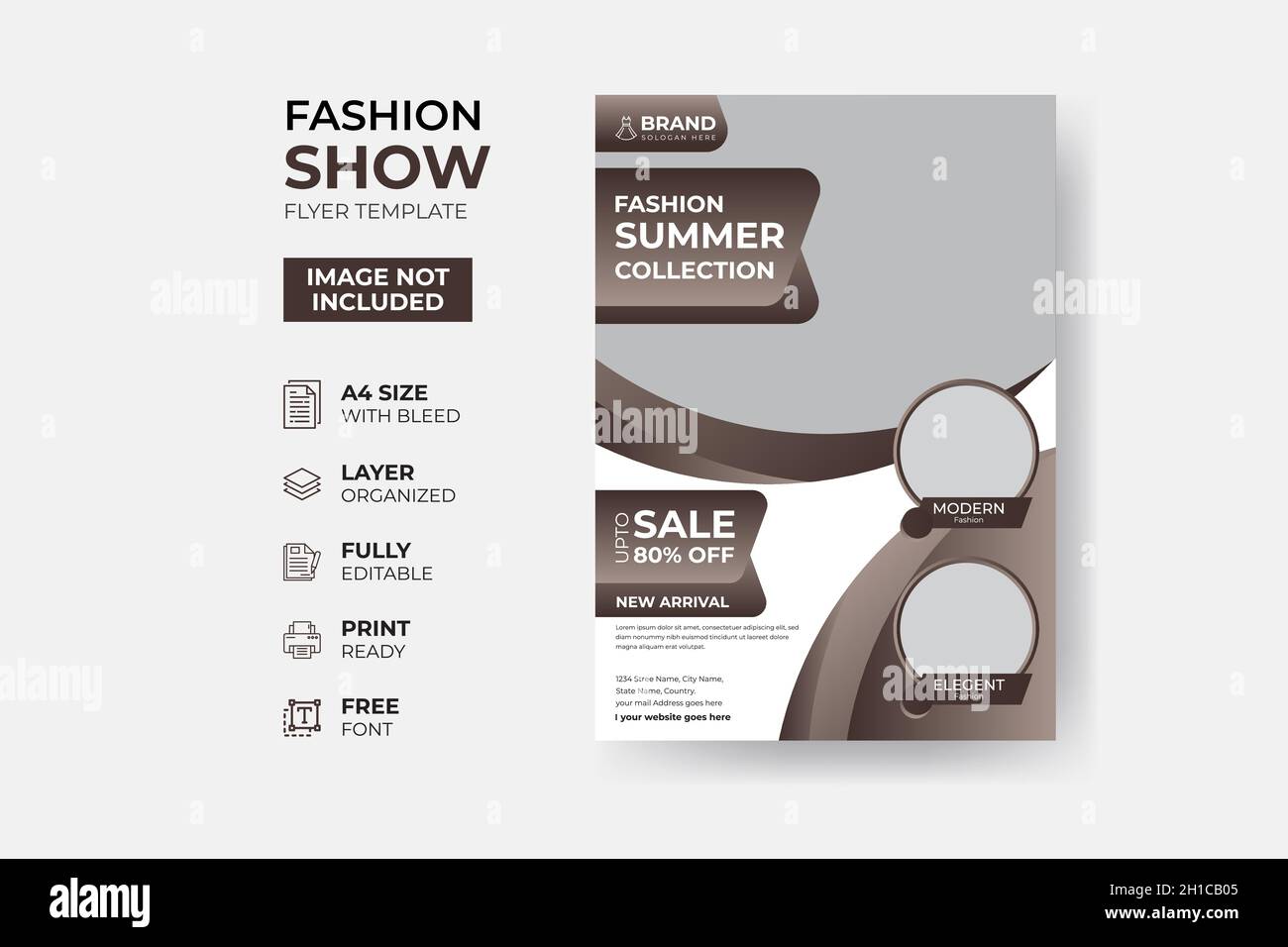 Flyer store shop business Stock Vector Images - Alamy