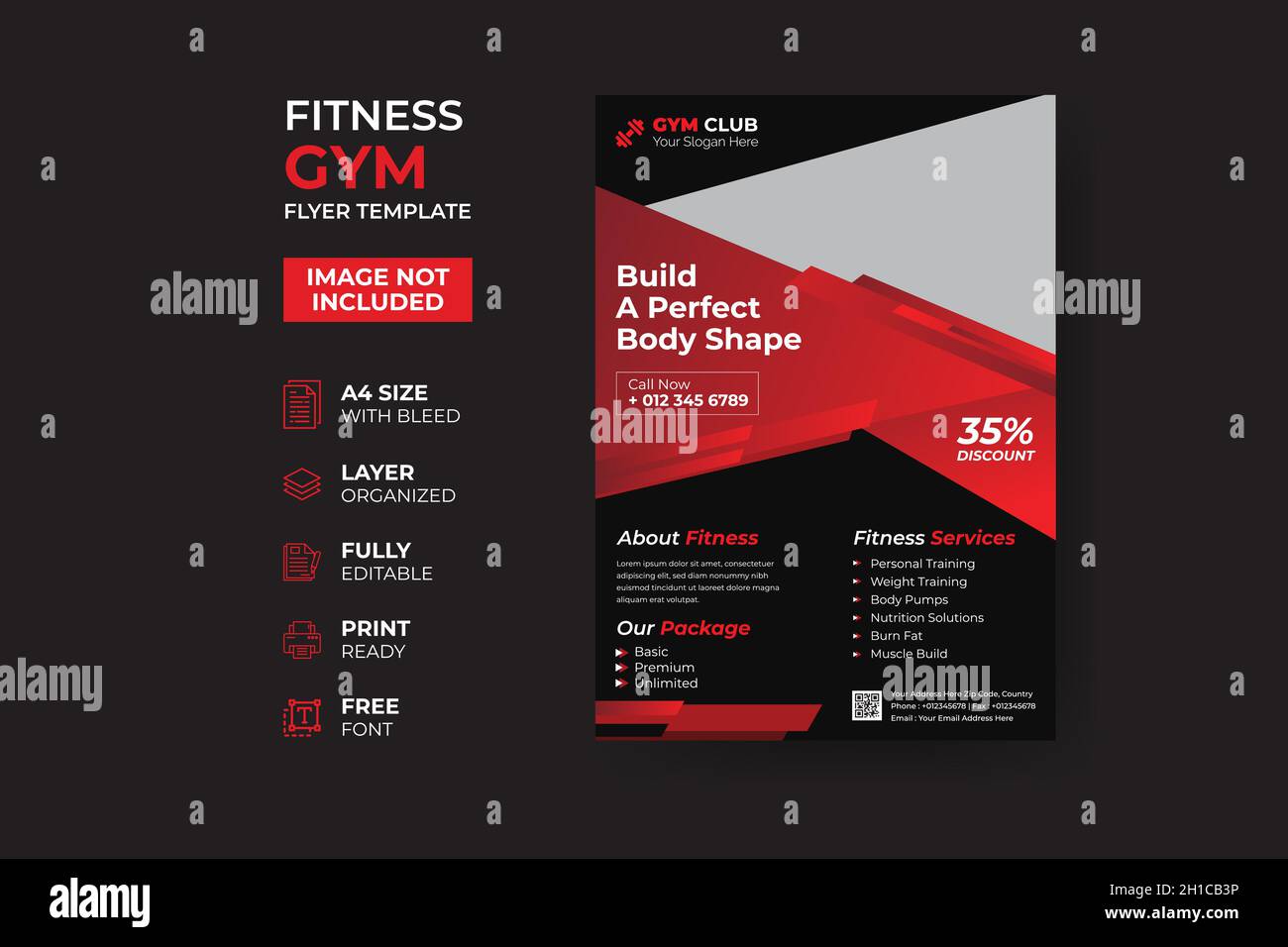 Fitness magazine cover Stock Vector Images - Alamy