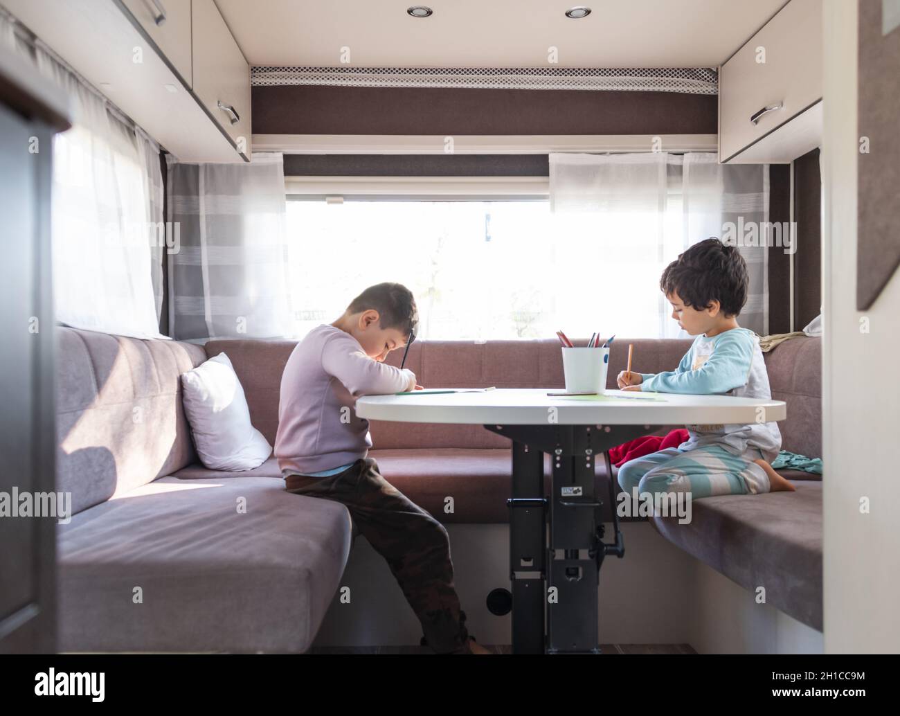 Inside caravan hi-res stock photography and images - Alamy