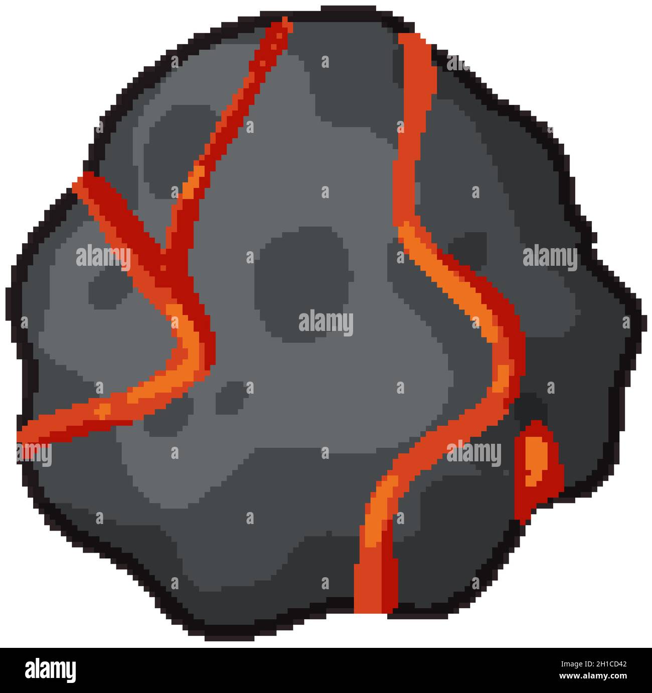 Fantasy comic planet isolated on white background illustration Stock ...