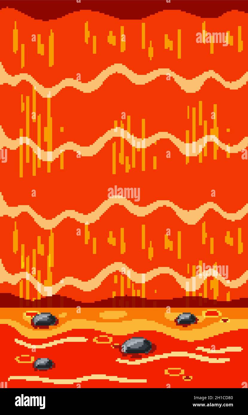 Hot lava falling background illustration Stock Vector Image & Art - Alamy