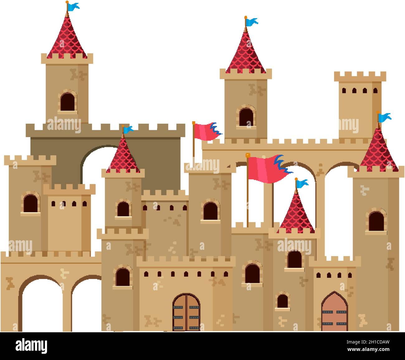 Medieval Cartoon Castle