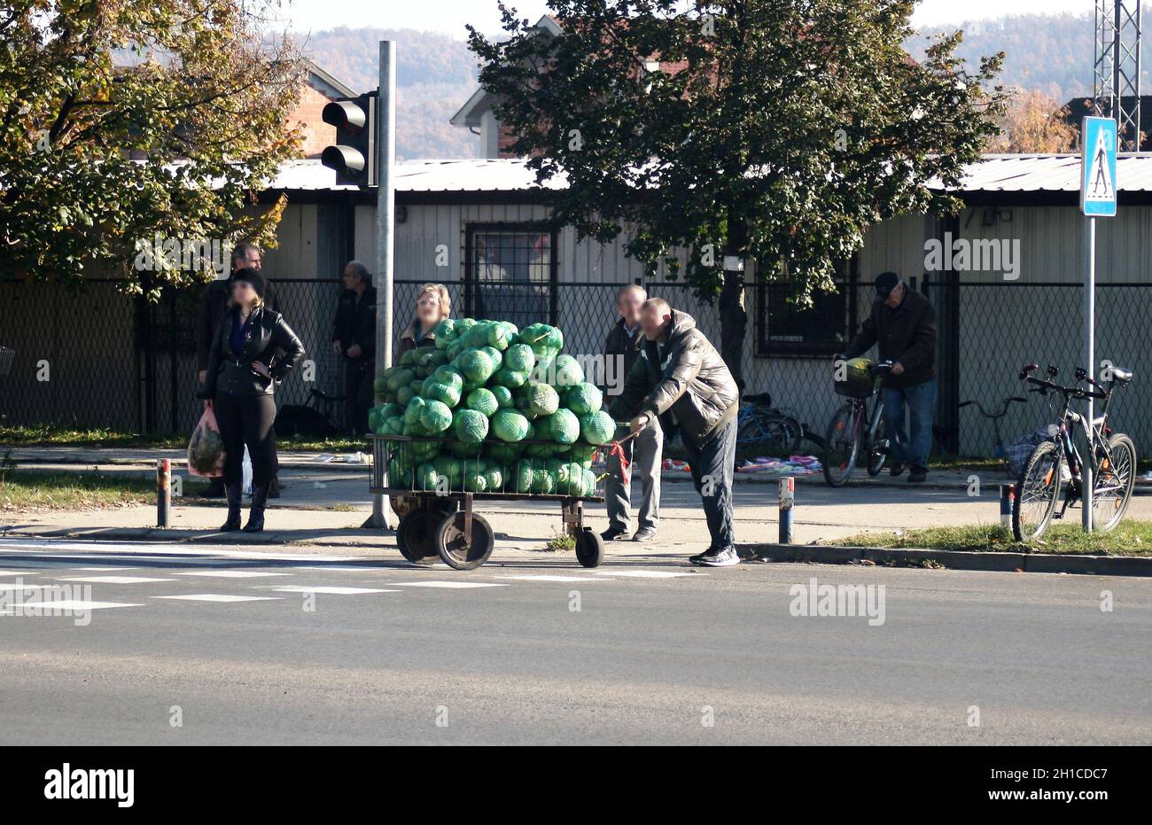 Group man street hi-res stock photography and images - Alamy