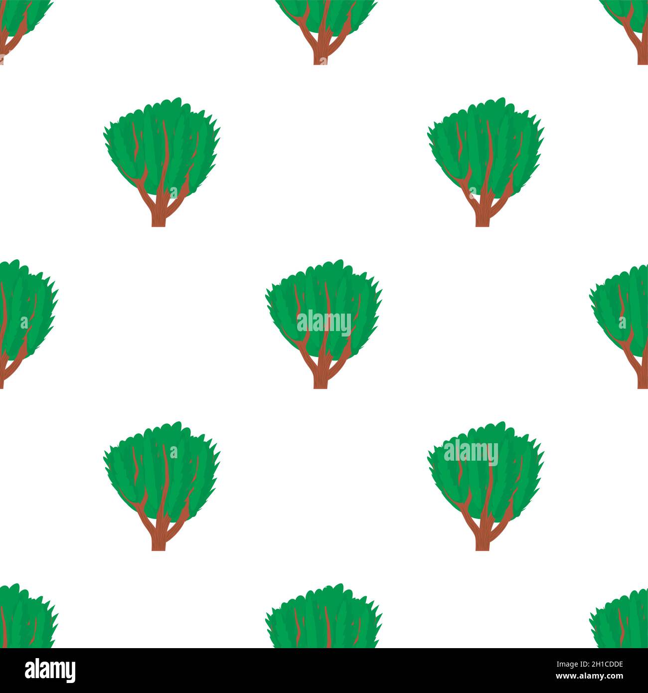 Tree with green leaves pattern seamless background texture repeat ...