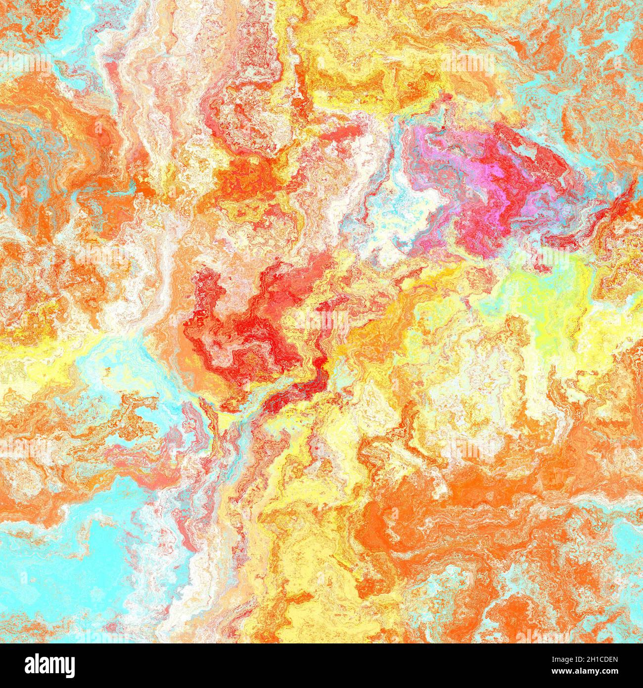 Seamless abstract painted brushed marble texture. Rainbow bright ...