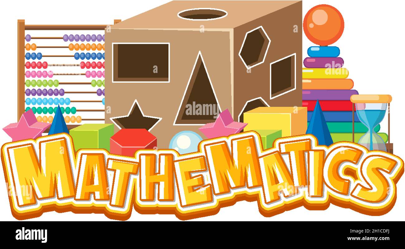 Isolated Mathematics font banner illustration Stock Vector Image & Art ...